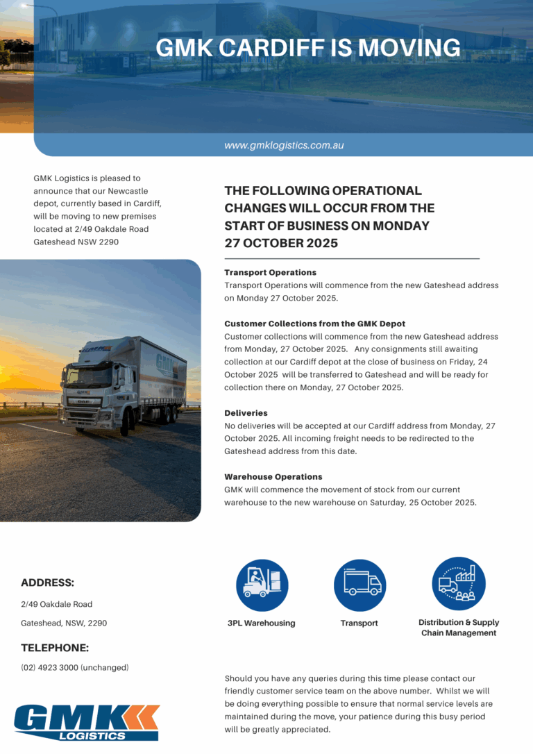 Latest News - GMK Logistics